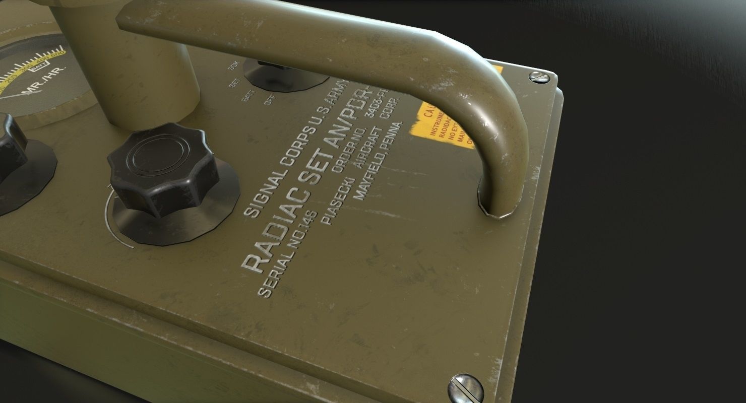 3D model Radiac Set Low Poly VR / AR / low-poly | CGTrader