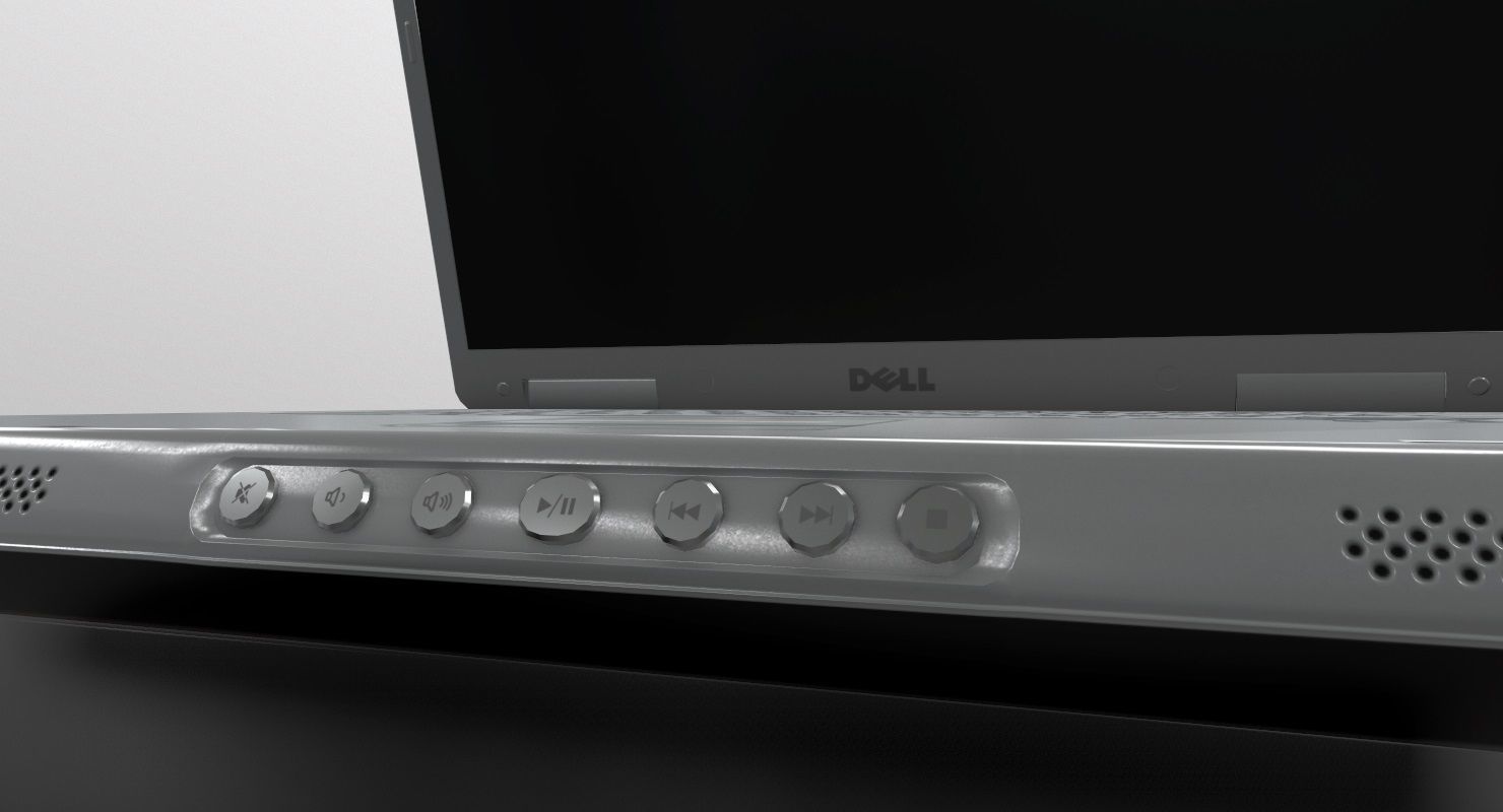 3D model Laptop Dell XPS M1710 VR / AR / low-poly | CGTrader