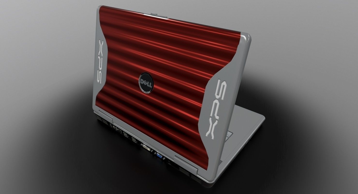 3D model Laptop Dell XPS M1710 VR / AR / low-poly | CGTrader