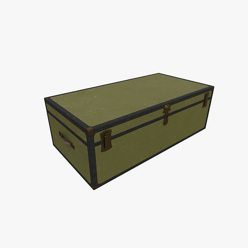 3D model Green Chest VR / AR / low-poly | CGTrader