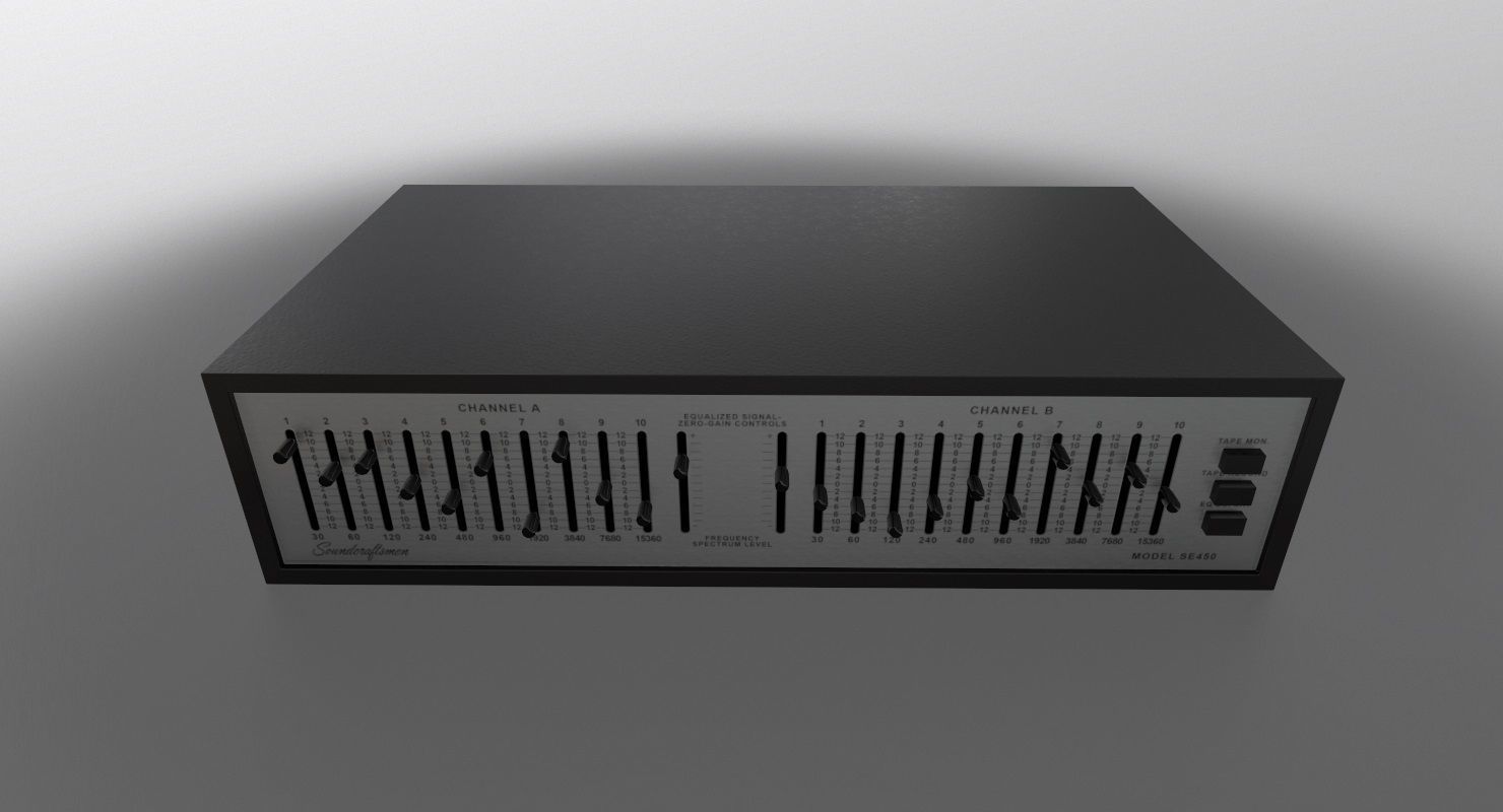 3D model Equalizer Soundcraftsmen SE450 VR / AR / low-poly | CGTrader
