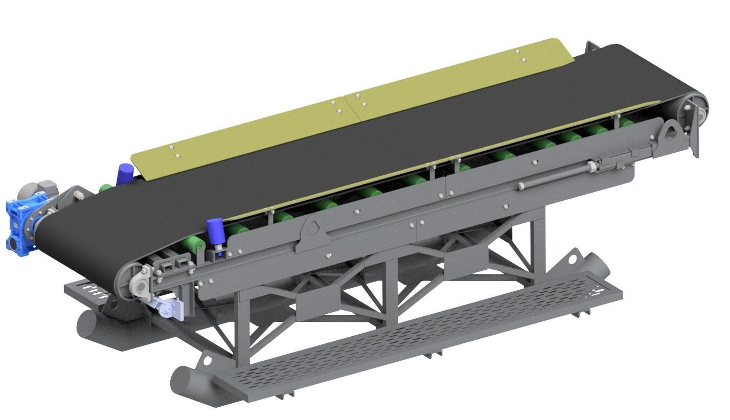conveyor belt machine 3D model 3D printable | CGTrader