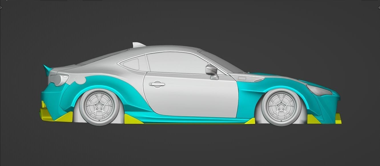 Toyota GT86 Karma V1 Number 06 BodyKit 3D model | CGTrader