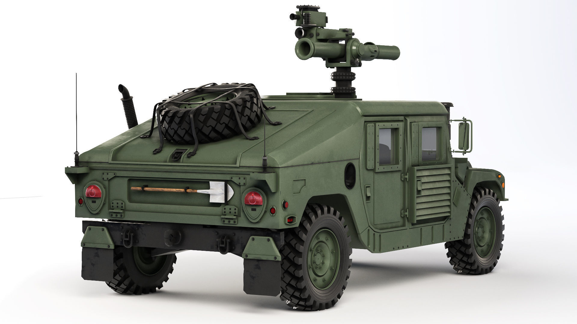 Humvee Military M1046 TOW Missile 2006 3D model | CGTrader