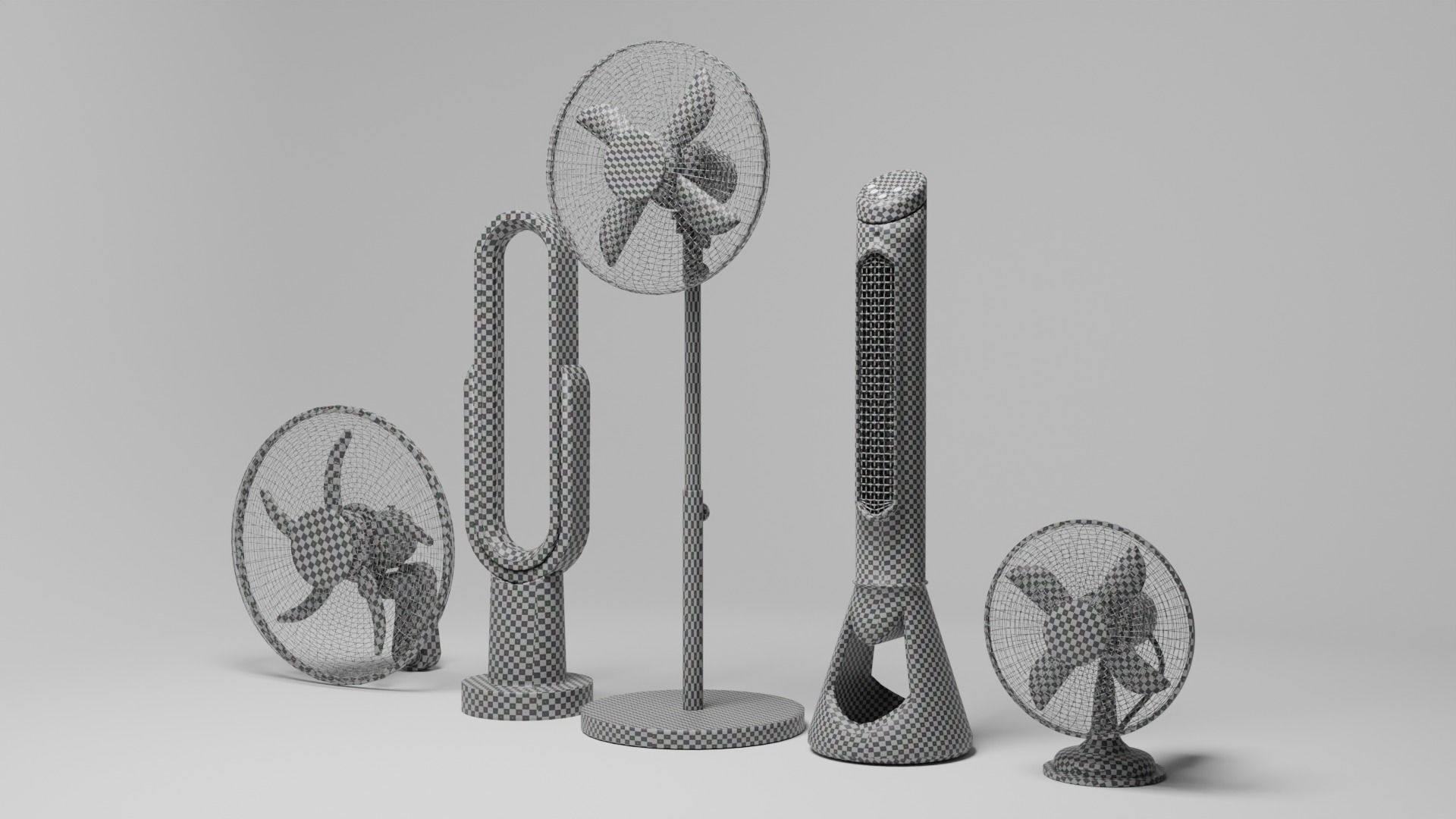 Fan model pack 5 3D model | CGTrader