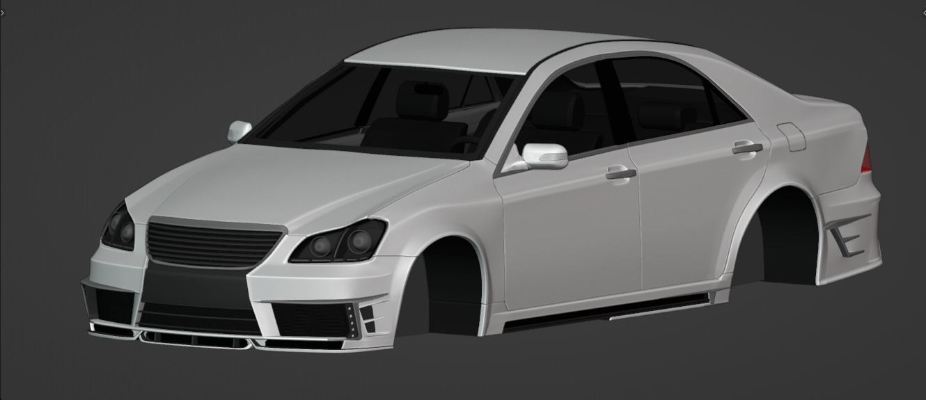 2005 Toyota Crown S180 K Break Body Kit 3D model | CGTrader