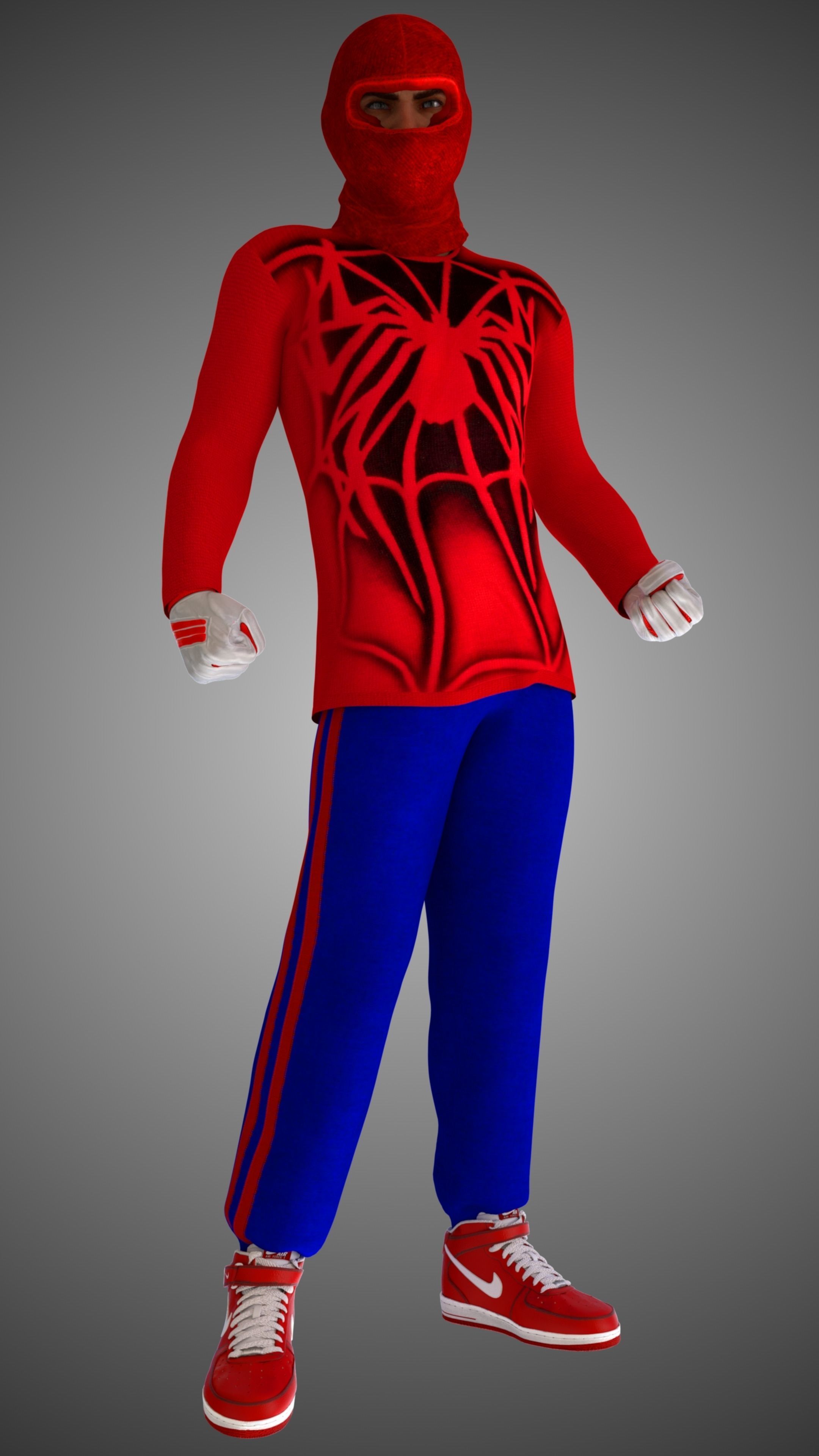 Human-Spider - Spider-Man 2002 Tobey Maguire 3D model animated rigged ...