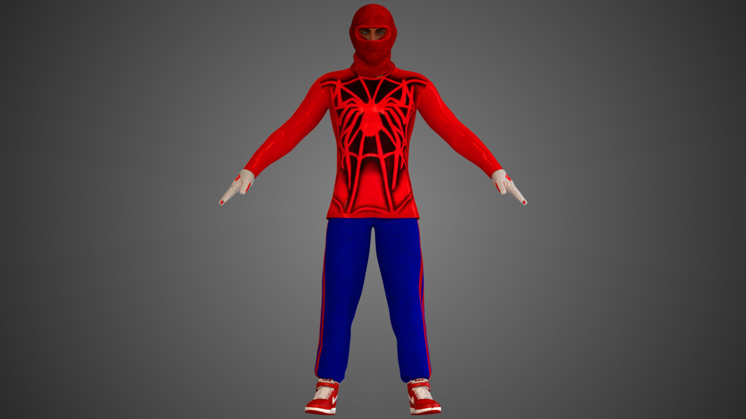 Human-Spider - Spider-Man 2002 Tobey Maguire 3D model animated rigged ...