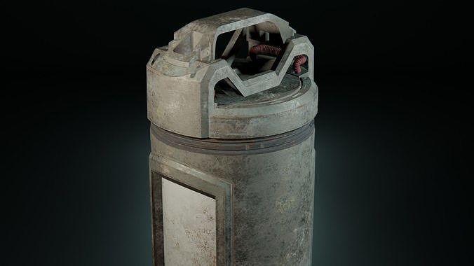 3D model Sci-Fi Canister Cylinder VR / AR / low-poly | CGTrader