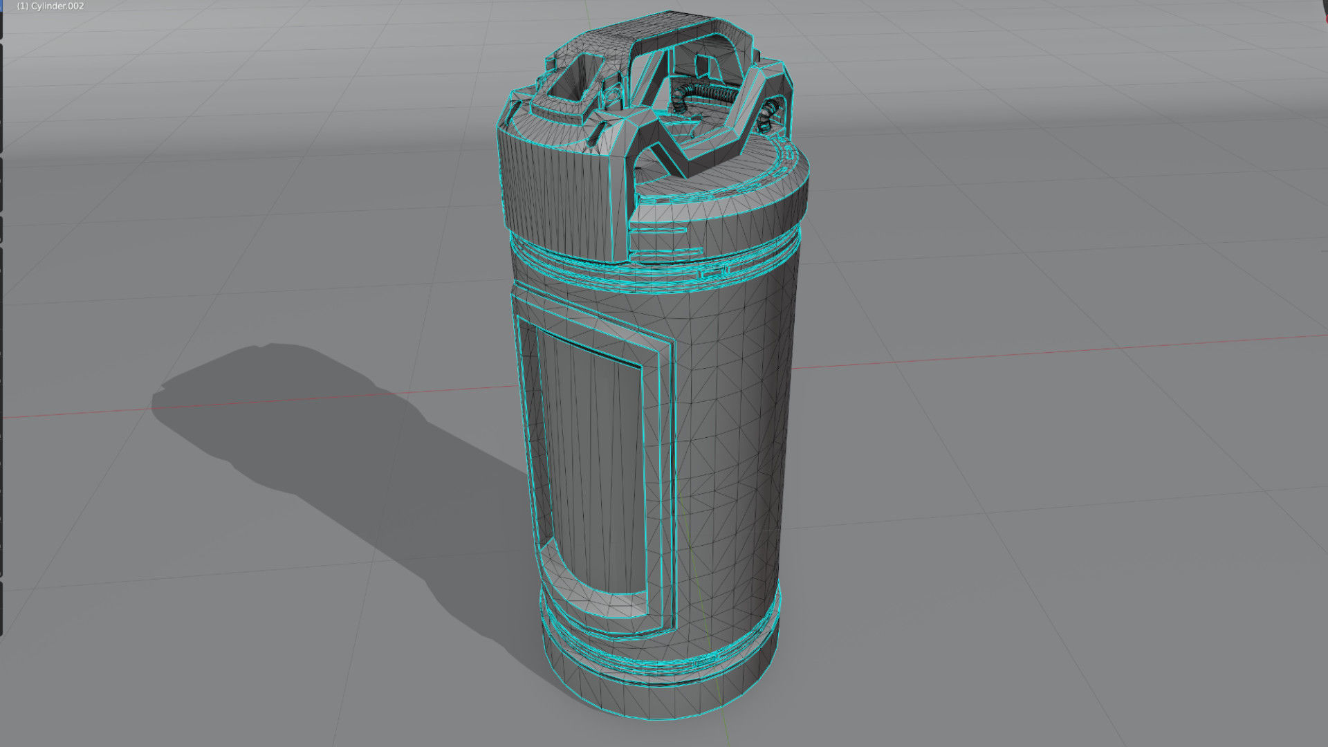 3D model Sci-Fi Canister Cylinder VR / AR / low-poly | CGTrader