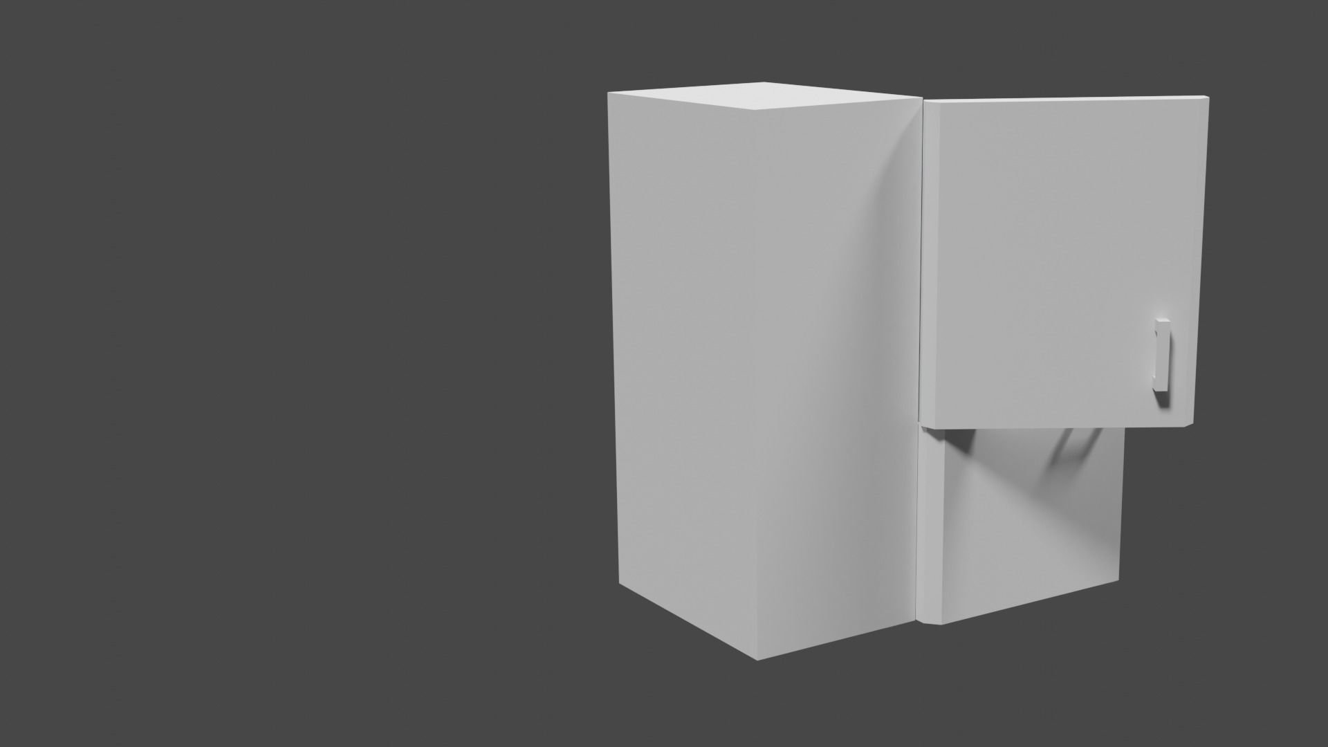 3D model Lowpoly Fridge cabinet with drawers VR / AR / low-poly | CGTrader