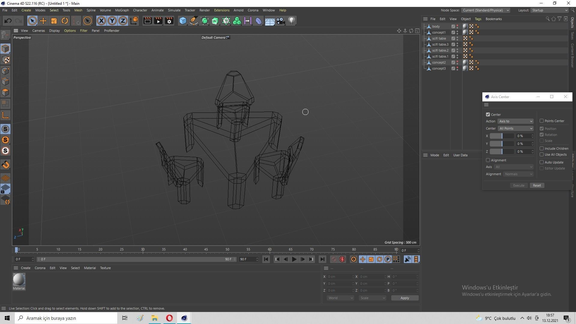 Low Poly Sci-Fi Table free VR / AR / low-poly 3D model | CGTrader