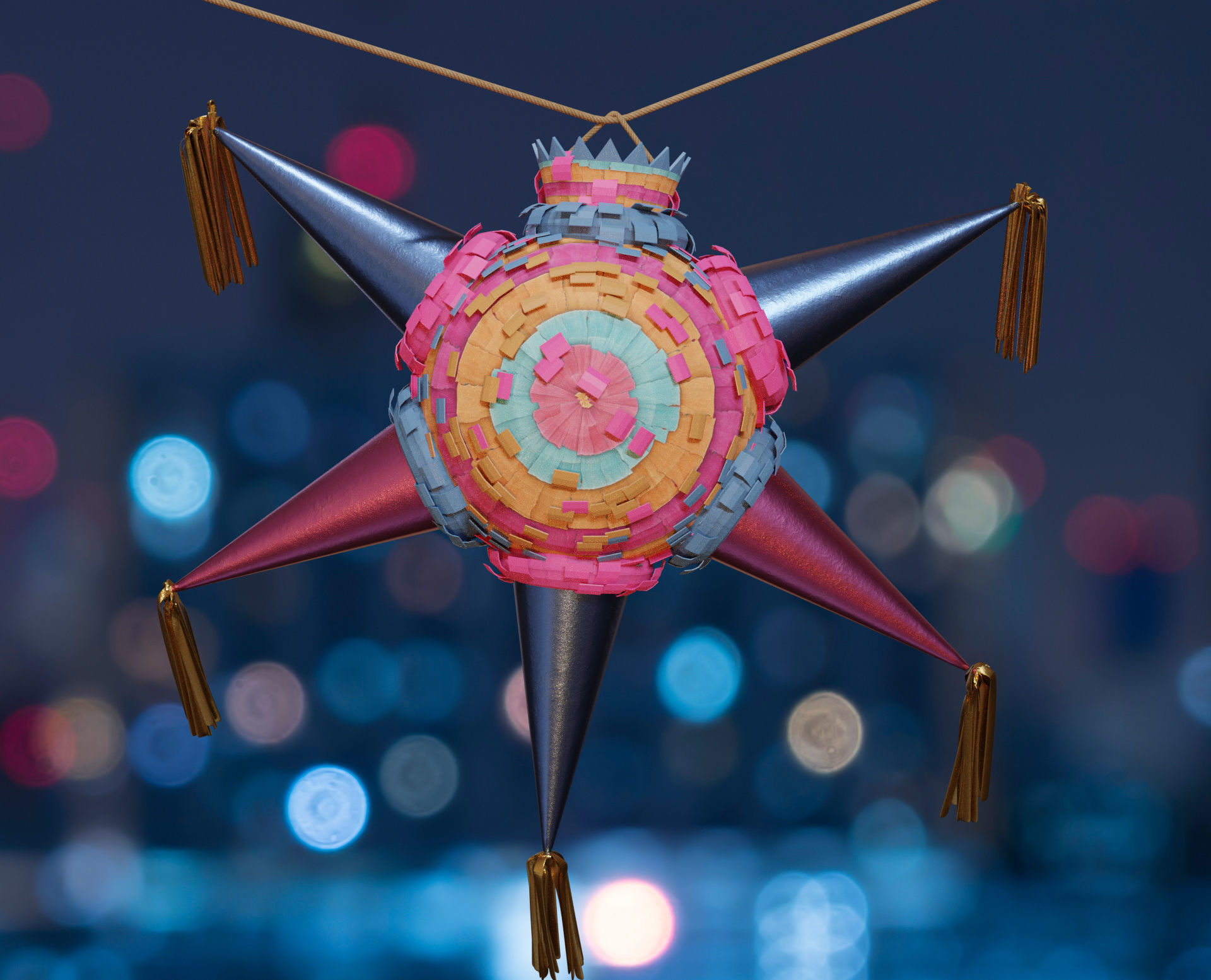 Mexican Traditional Piniata 3D model rigged | CGTrader