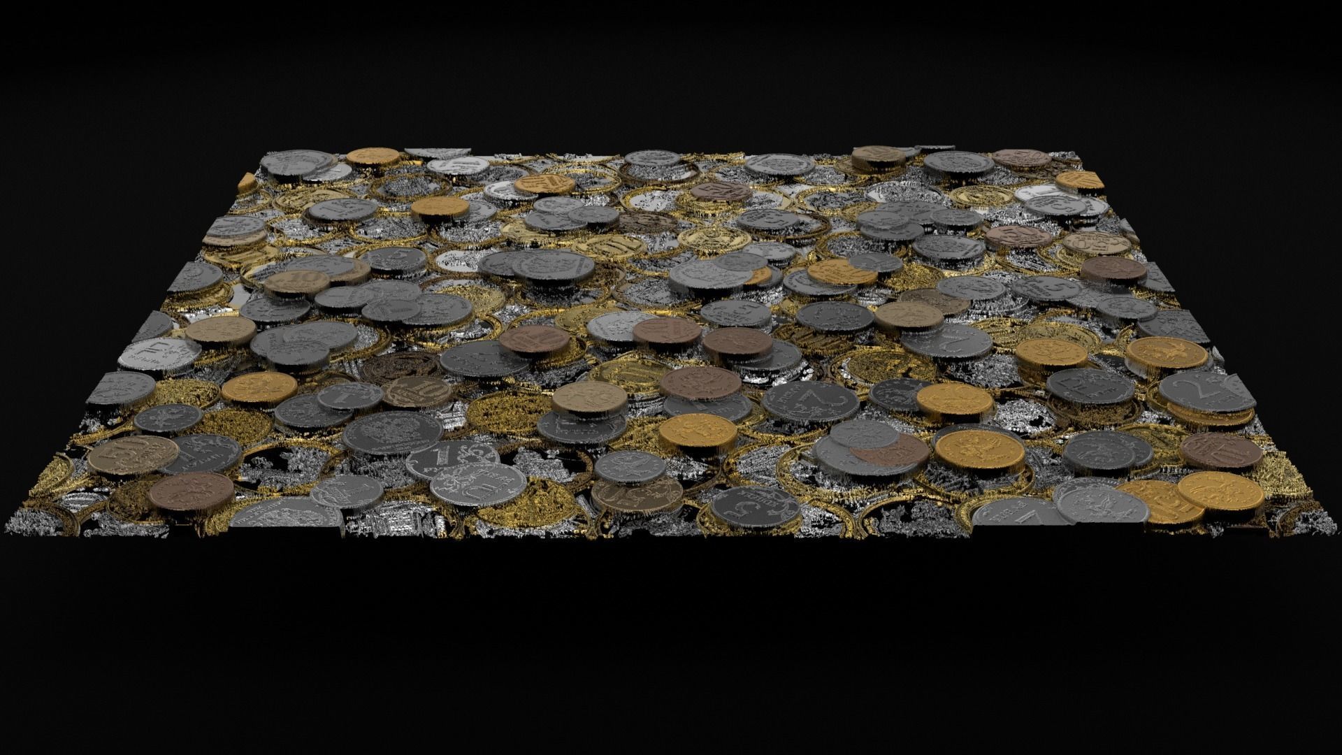 Modern Russian Coins Texture Material Texture | CGTrader