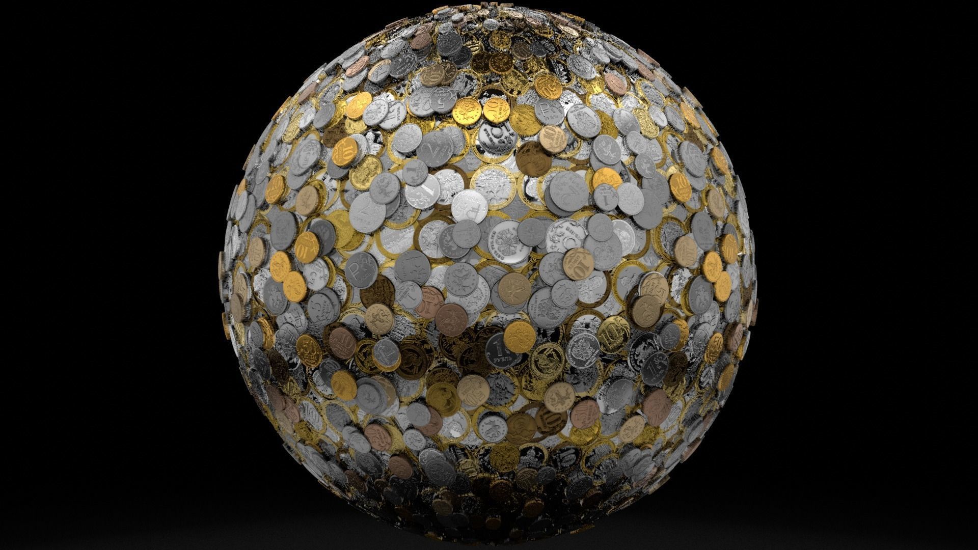 Modern Russian Coins Texture Material Texture | CGTrader