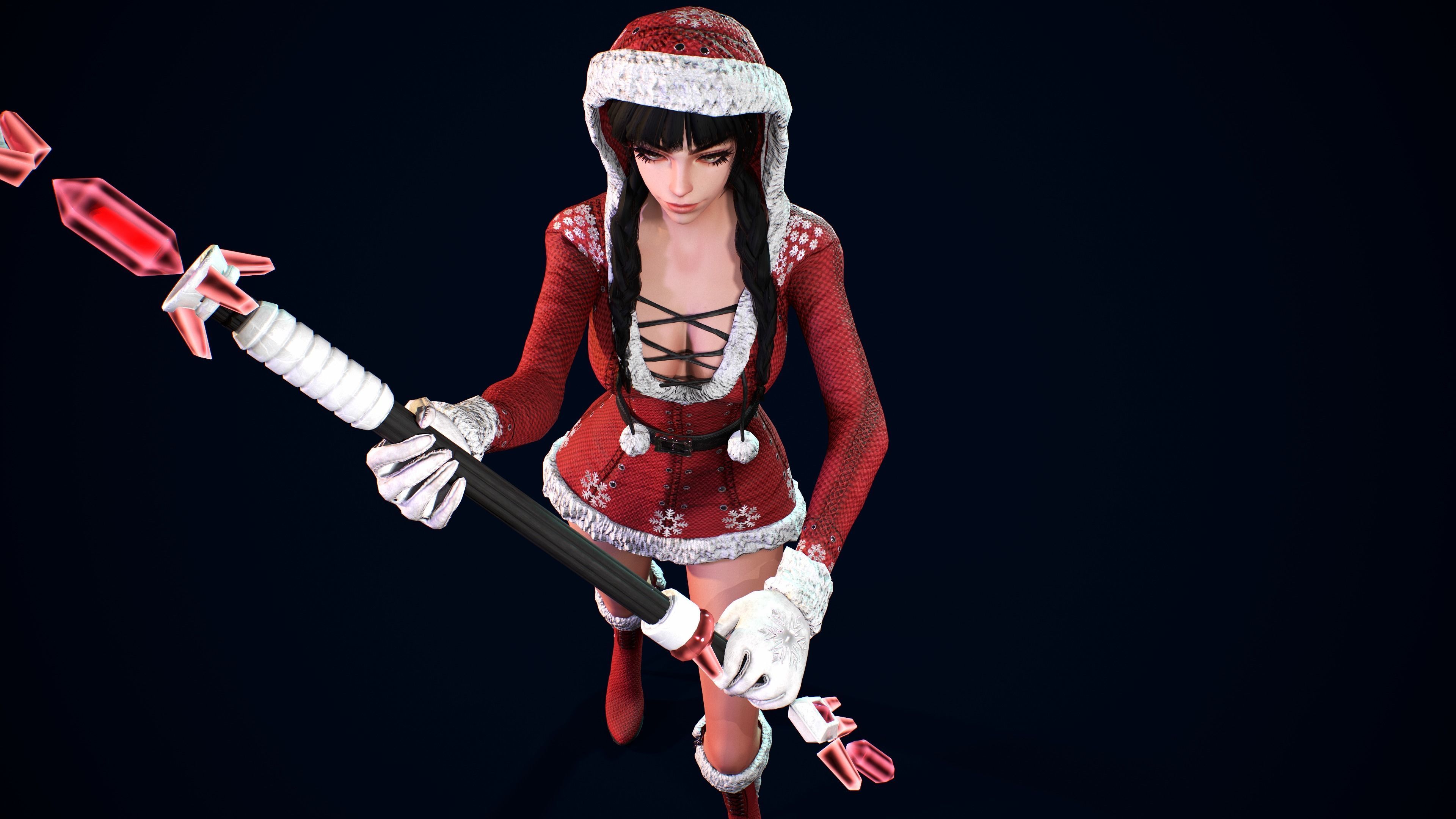 3D model SnowGirl VR / AR / low-poly | CGTrader