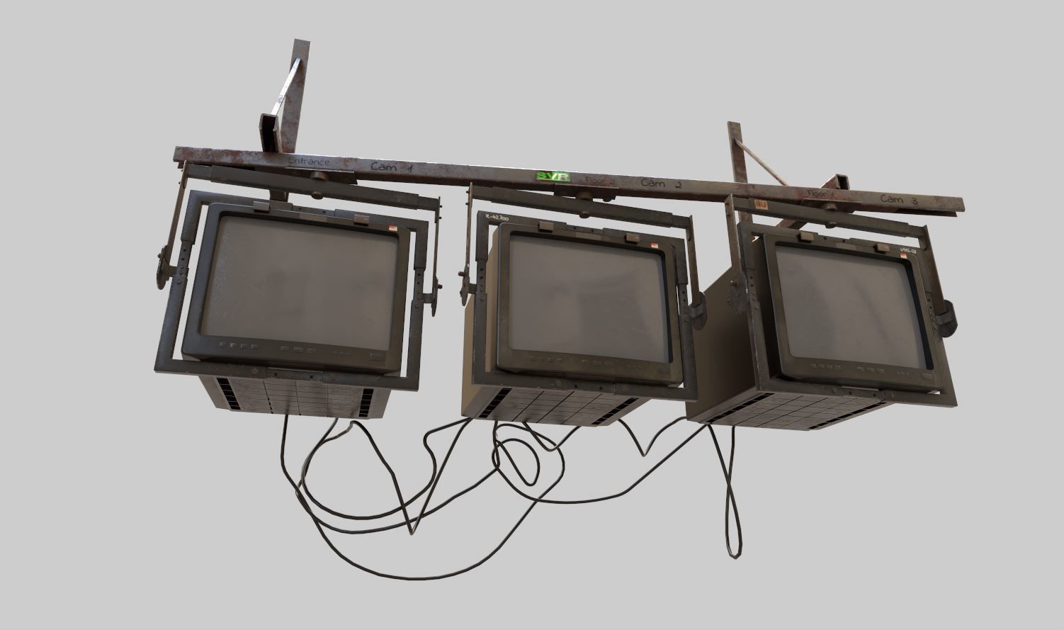 Security Monitors 3D model | CGTrader