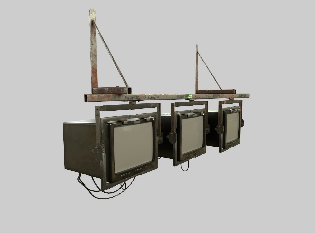 Security Monitors 3D model | CGTrader