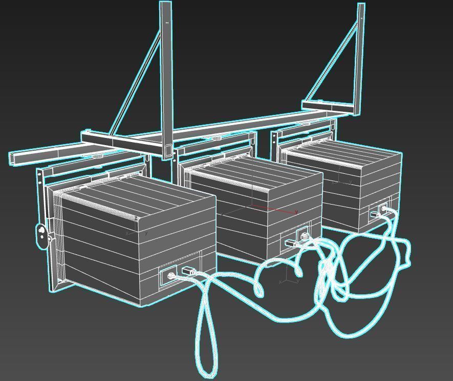 Security Monitors 3D model | CGTrader