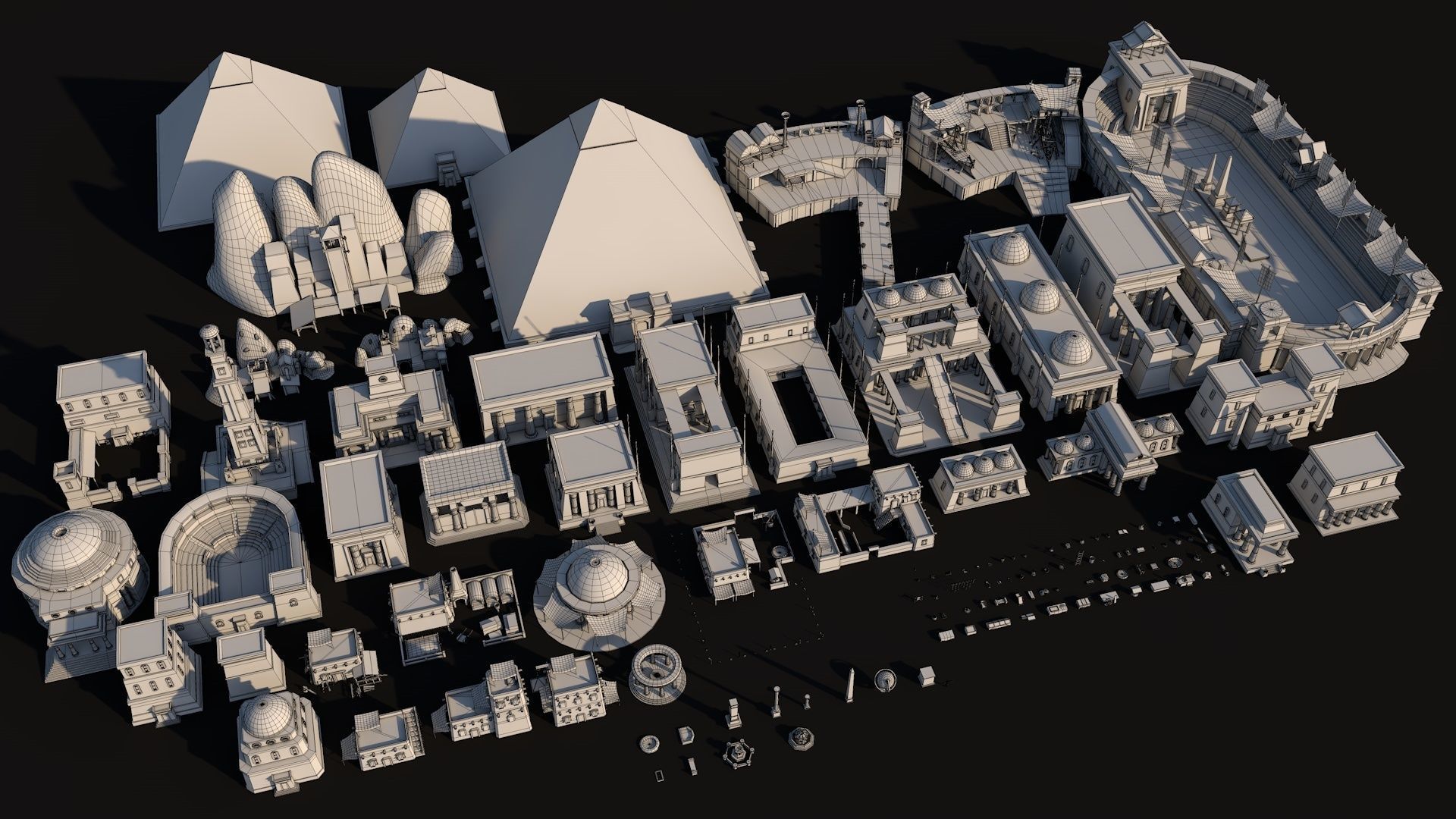 3D model Ancient Egypt City Pack VR / AR / low-poly | CGTrader
