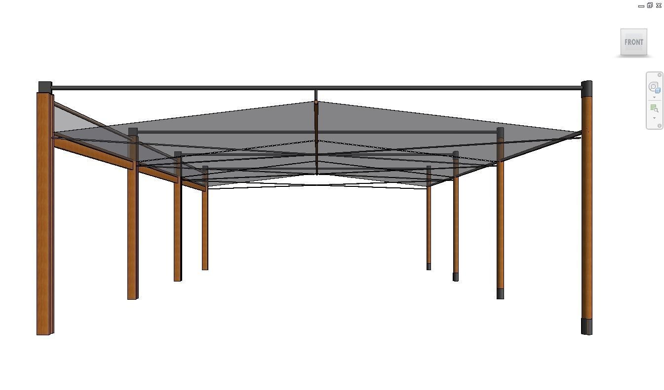 3D model Revit Family - Canopy 01 VR / AR / low-poly | CGTrader