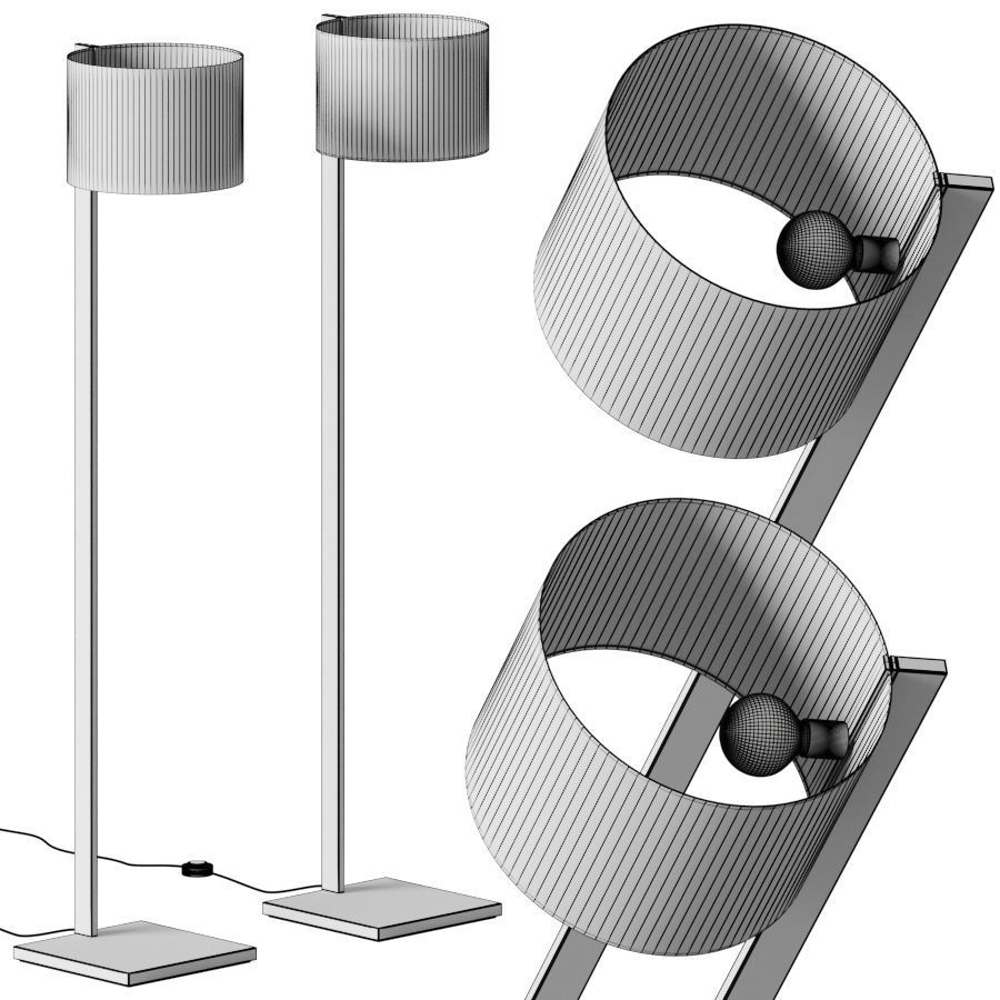 BETA P FLOOR LAMP - Monologue London - PARACHILNA 3D model | CGTrader