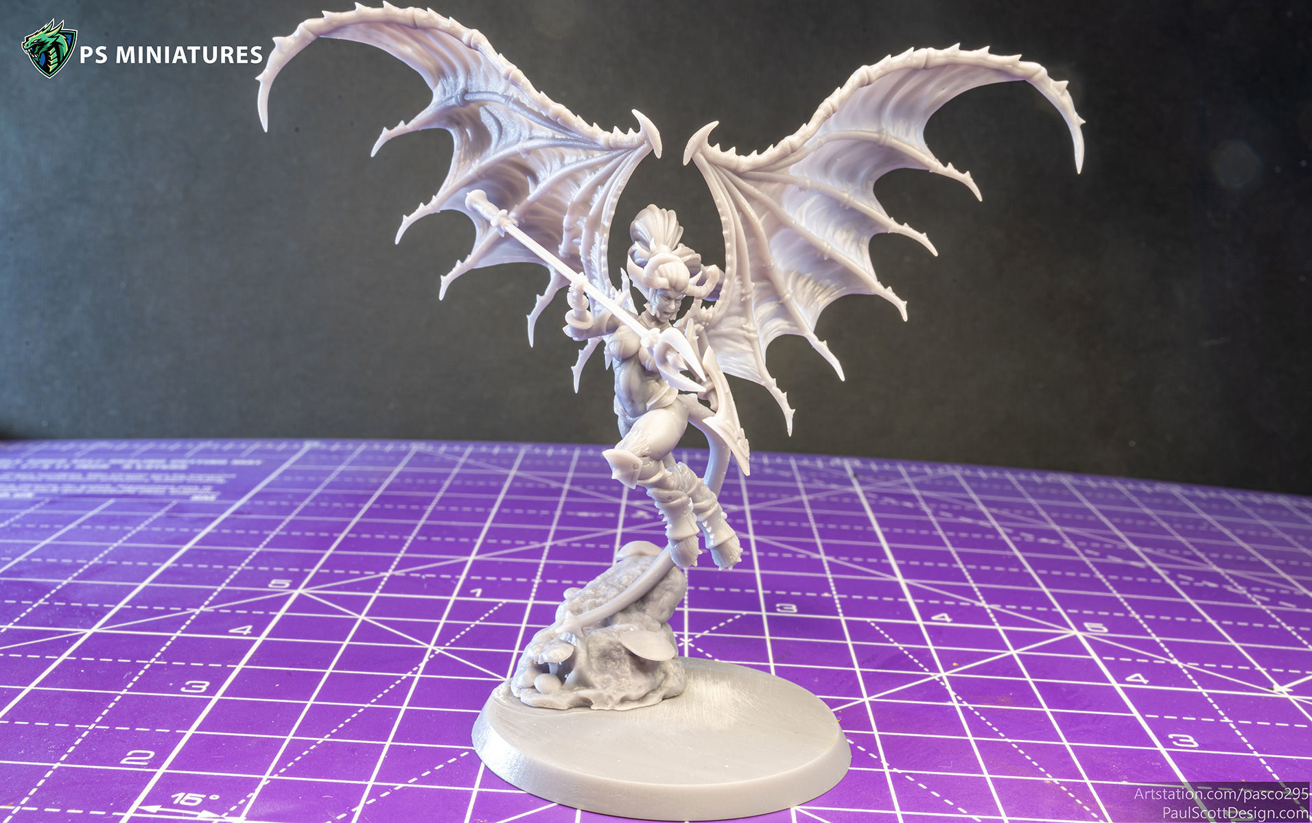 Drow Demonic Harpy Pose 1 - Includes Pinup Variant 3D model 3D ...