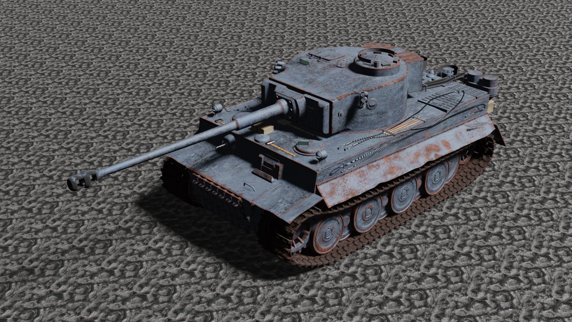 Tanque tiger tank 3D model | CGTrader