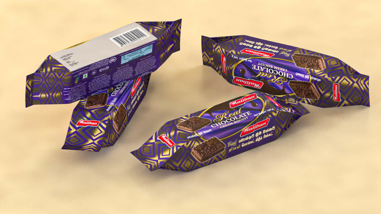 3D model Biscuit Packet 3D model VR / AR / low-poly | CGTrader