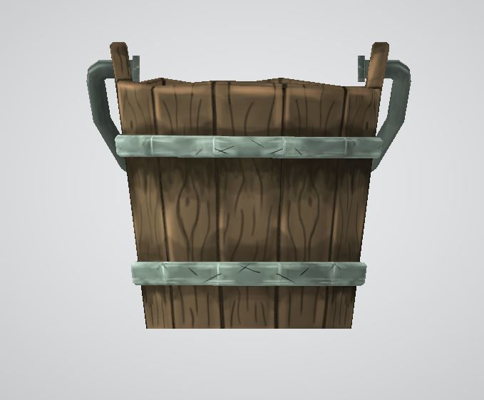 Stylized Bucket 3D model 3D model | CGTrader