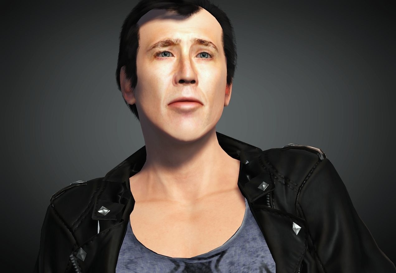 3D model Nic Cage 3D Model VR / AR / low-poly rigged animated | CGTrader
