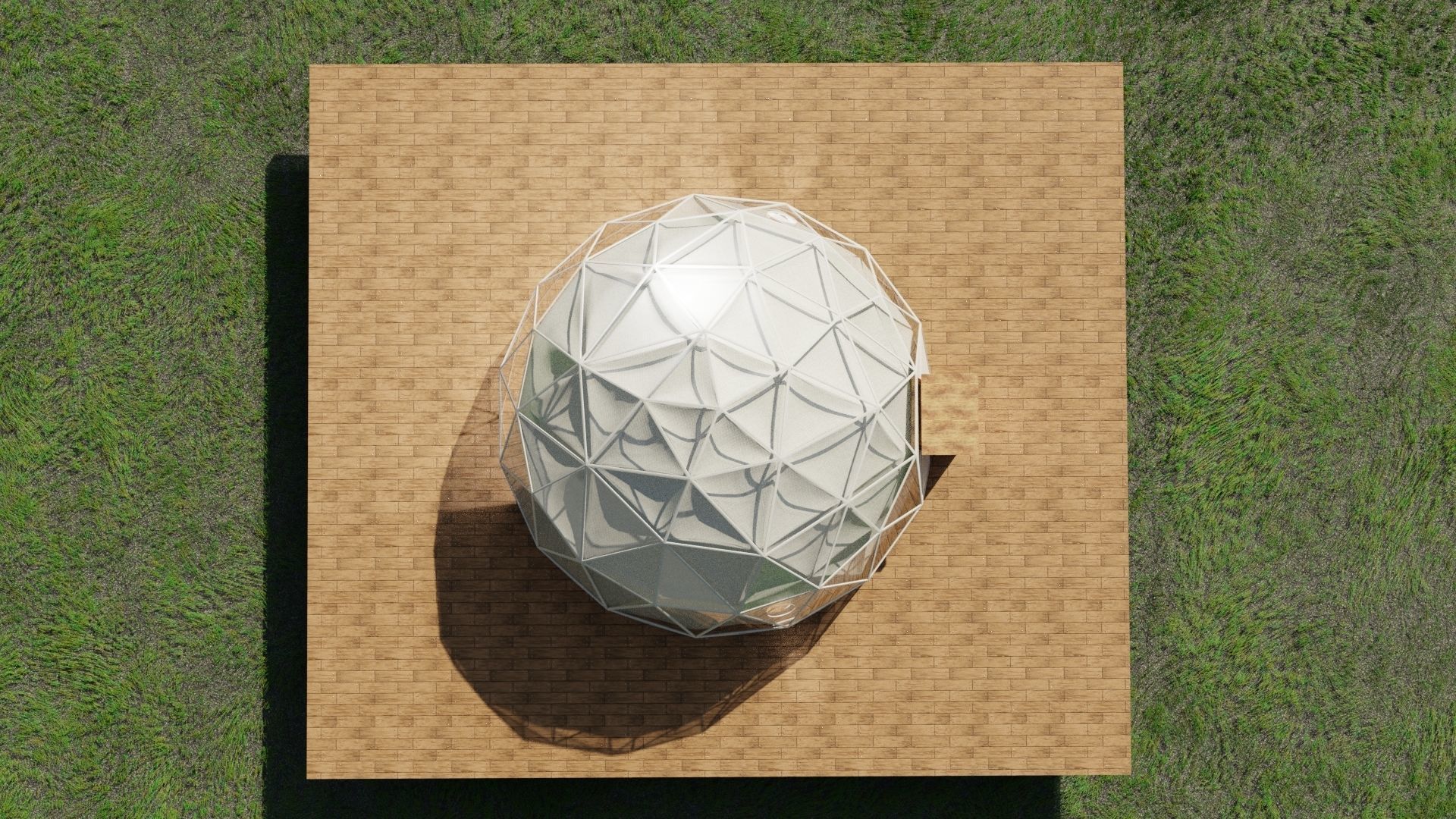 Geodesic dome 3D model | CGTrader