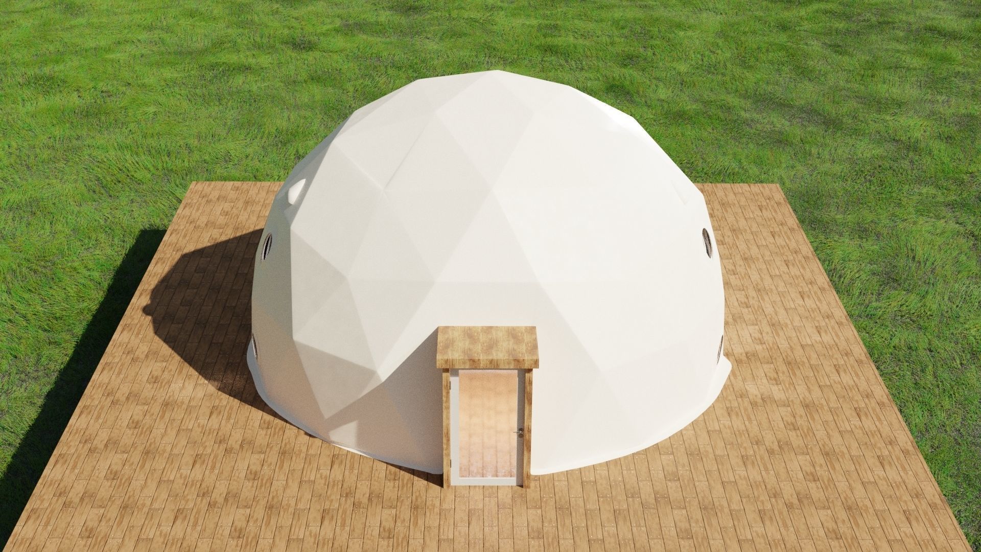 Geodesic dome 3D model | CGTrader