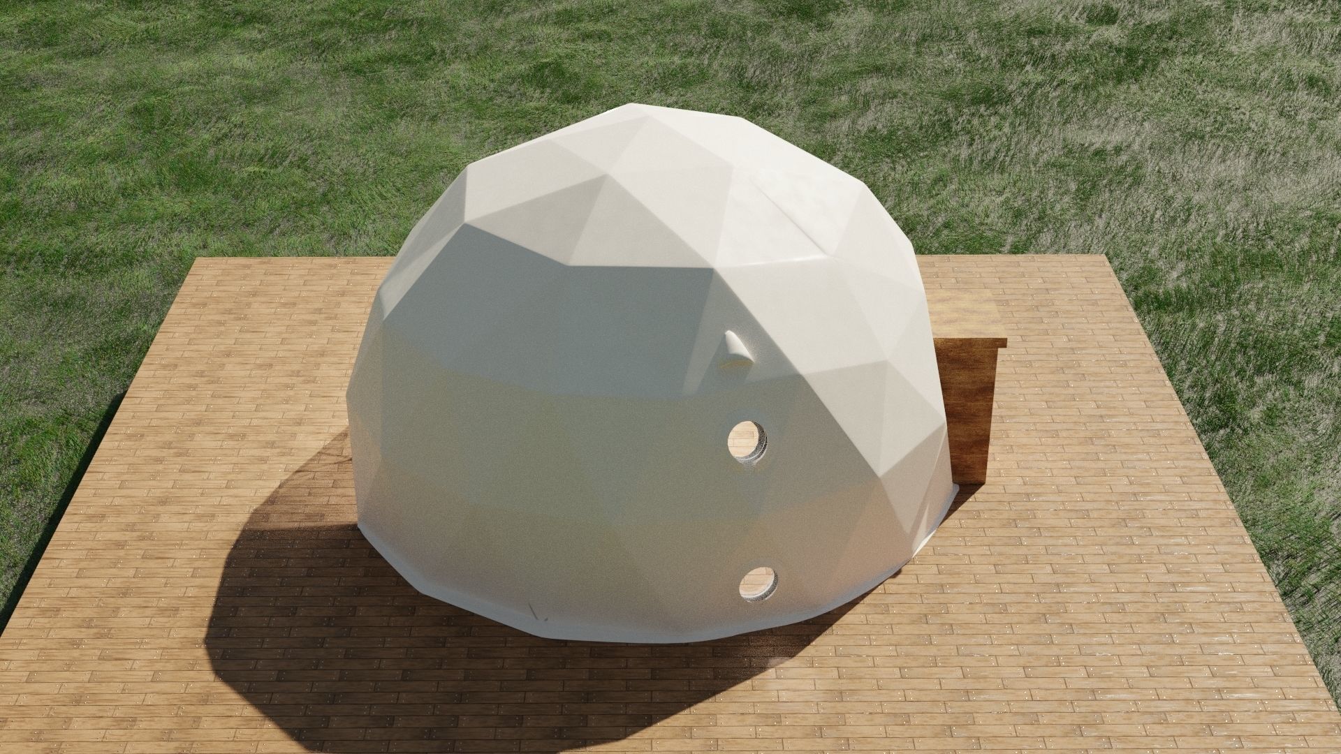 Geodesic dome 3D model | CGTrader