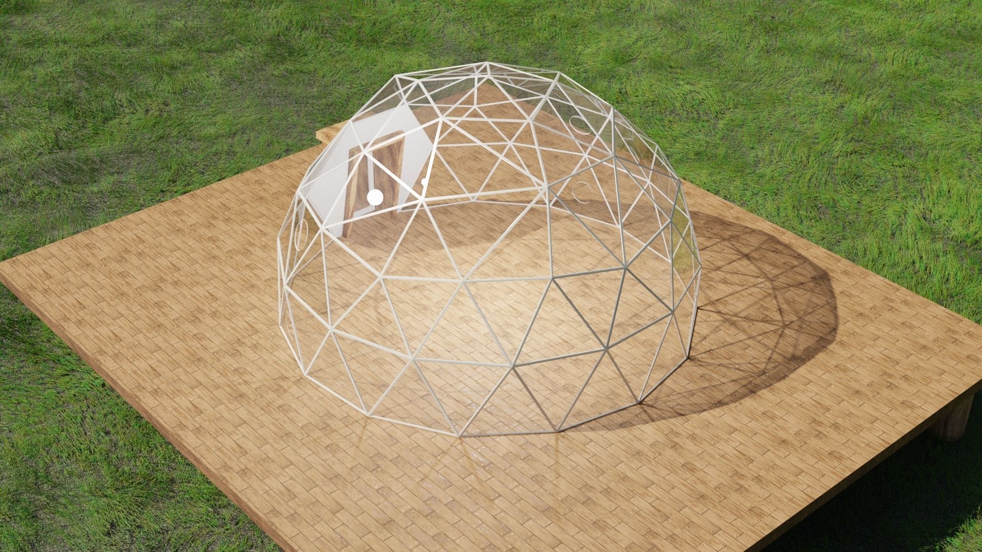 Geodesic dome 3D model | CGTrader