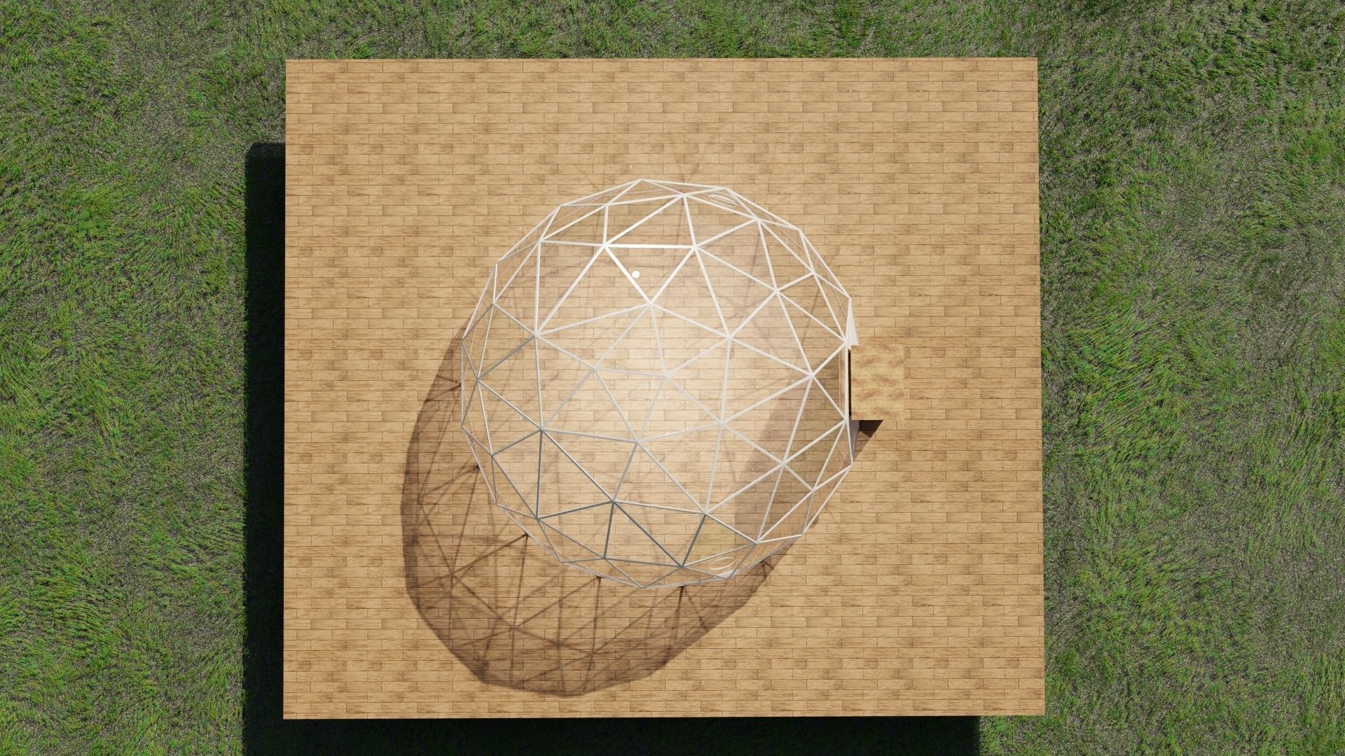 Geodesic dome 3D model | CGTrader