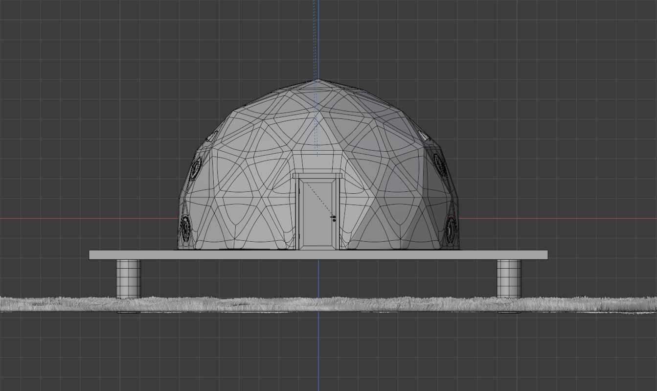 Geodesic dome 3D model | CGTrader