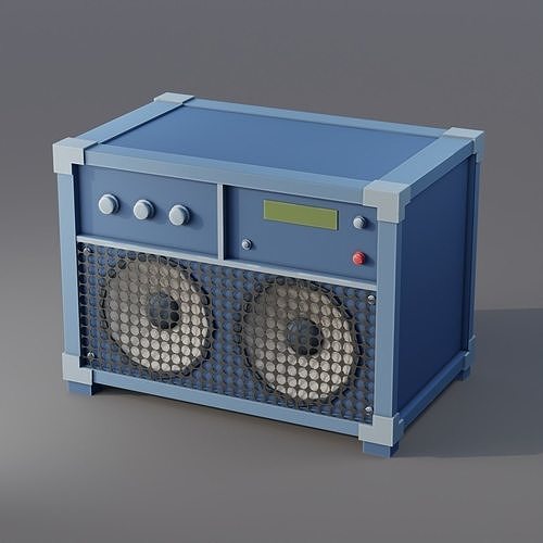 3D model Sound Box VR / AR / low-poly | CGTrader