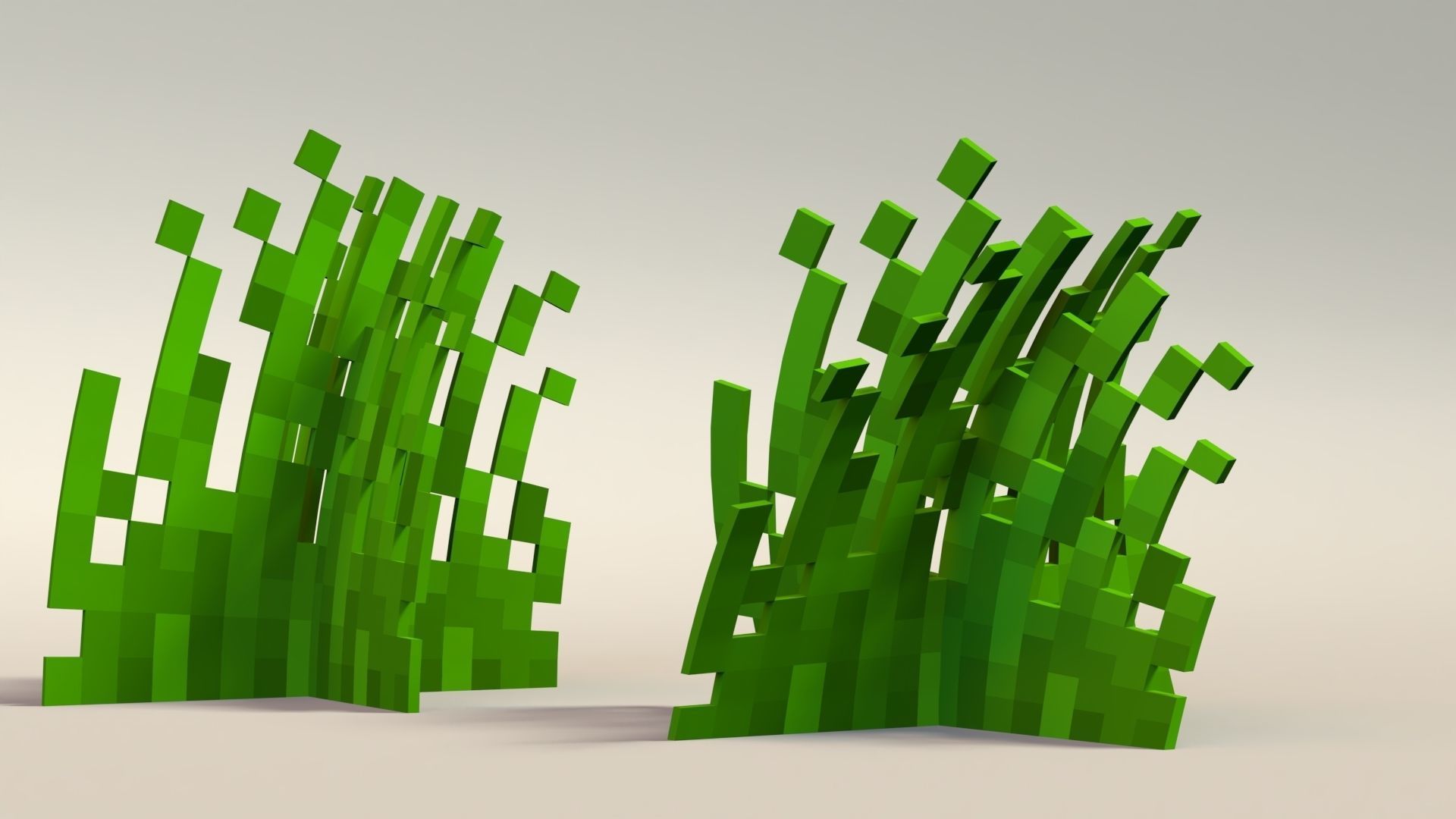 3D model Minecraft Grass VR / AR / low-poly | CGTrader