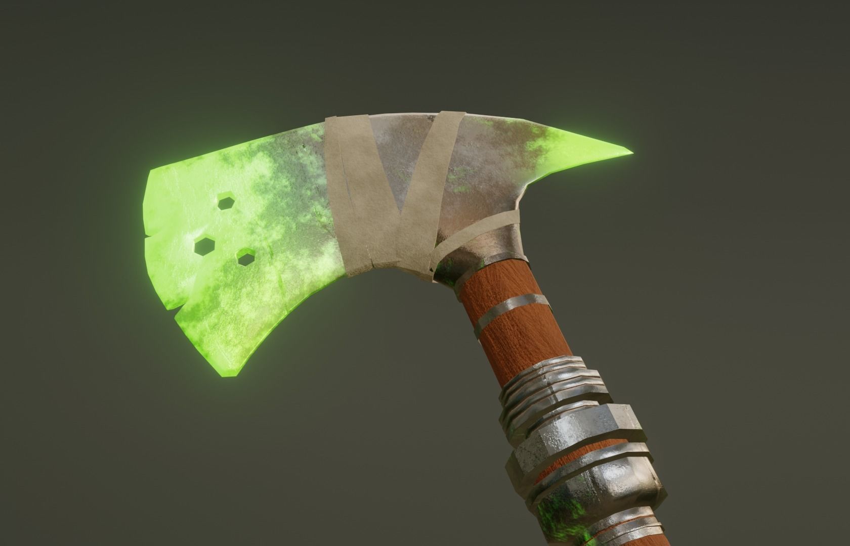 3D model Poison Axe - Elemental Axe - Model 01 VR / AR / low-poly ...