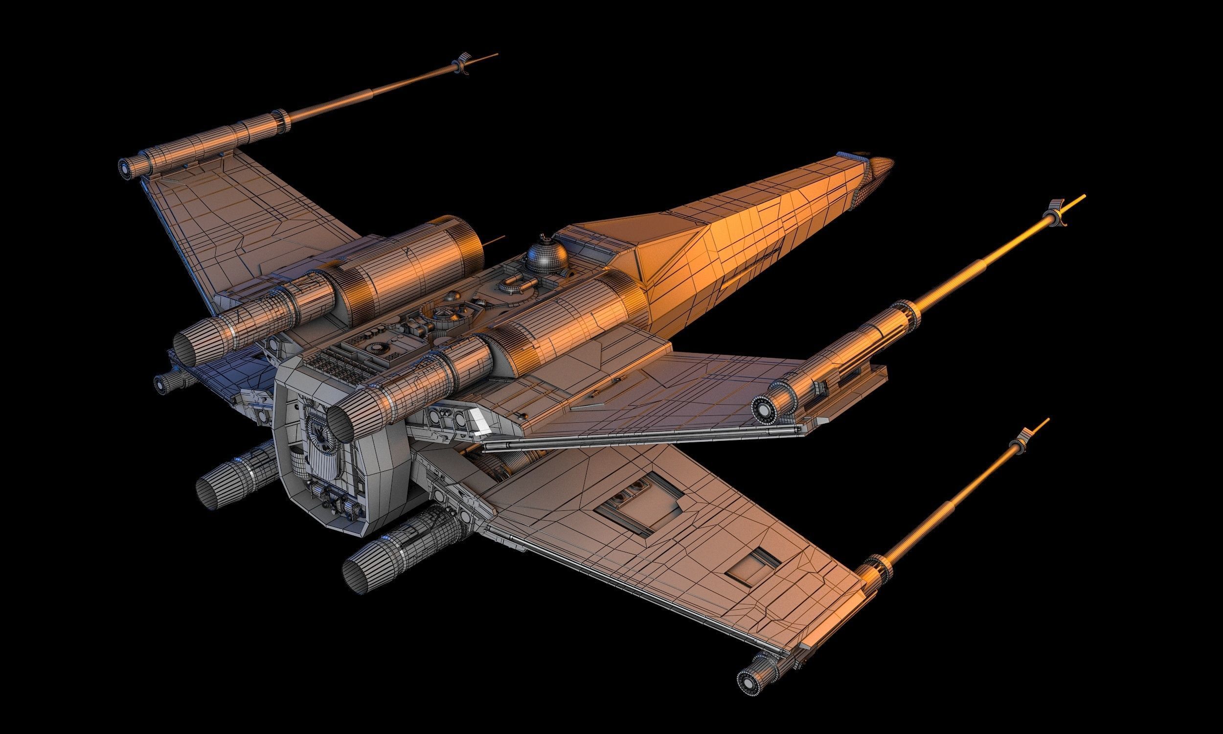 X-WING Star Wars 3D model | CGTrader