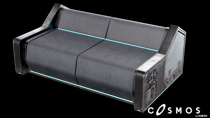 3D model Cyberpunk Bench - 5 VR / AR / low-poly | CGTrader