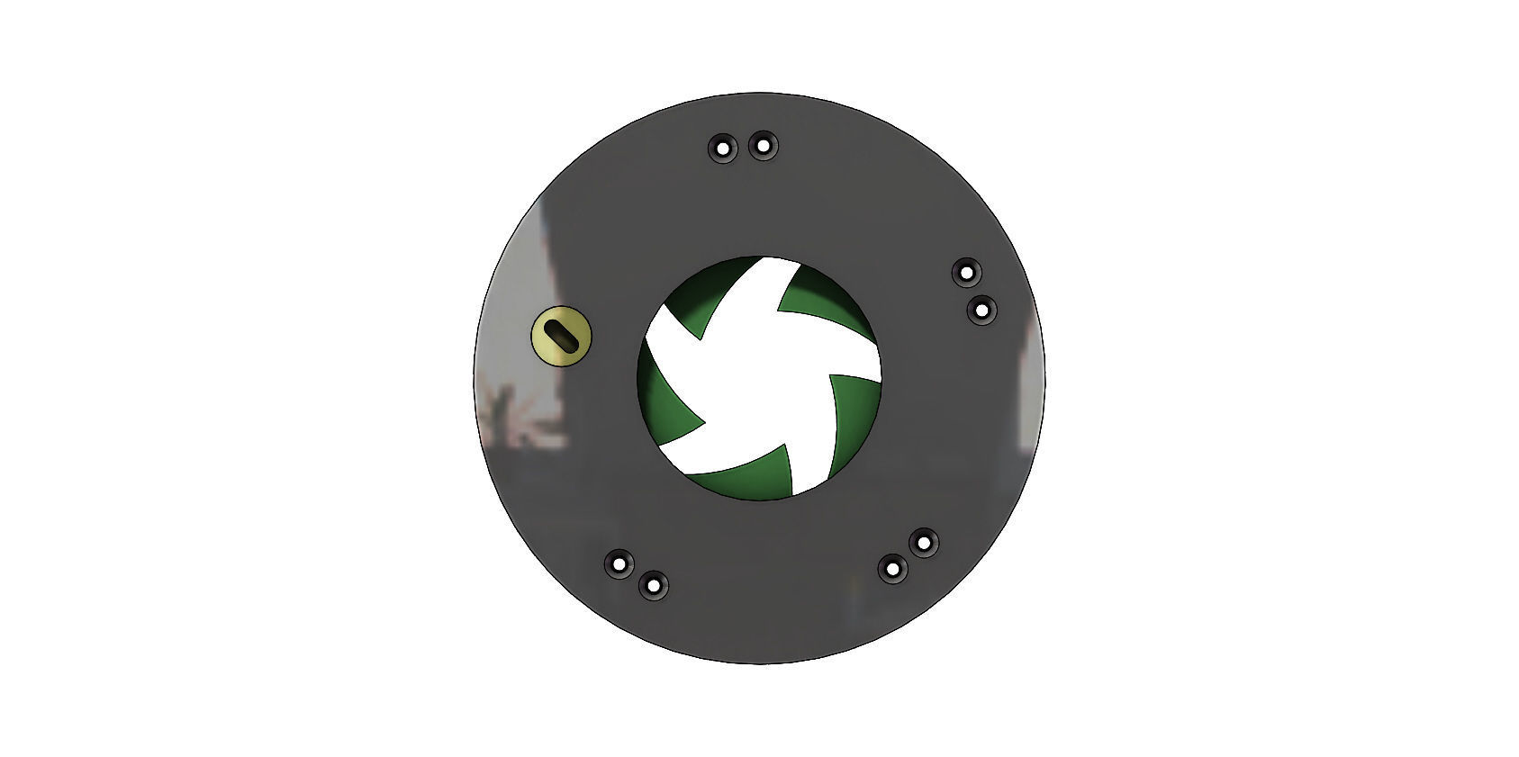 3DP5BLROD30A 3D printable Mechanical Iris shutter diaphragm diy 3D ...