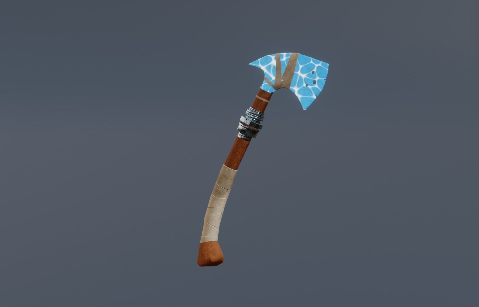 3D model Water axe - Elemental axe - model 01 VR / AR / low-poly | CGTrader