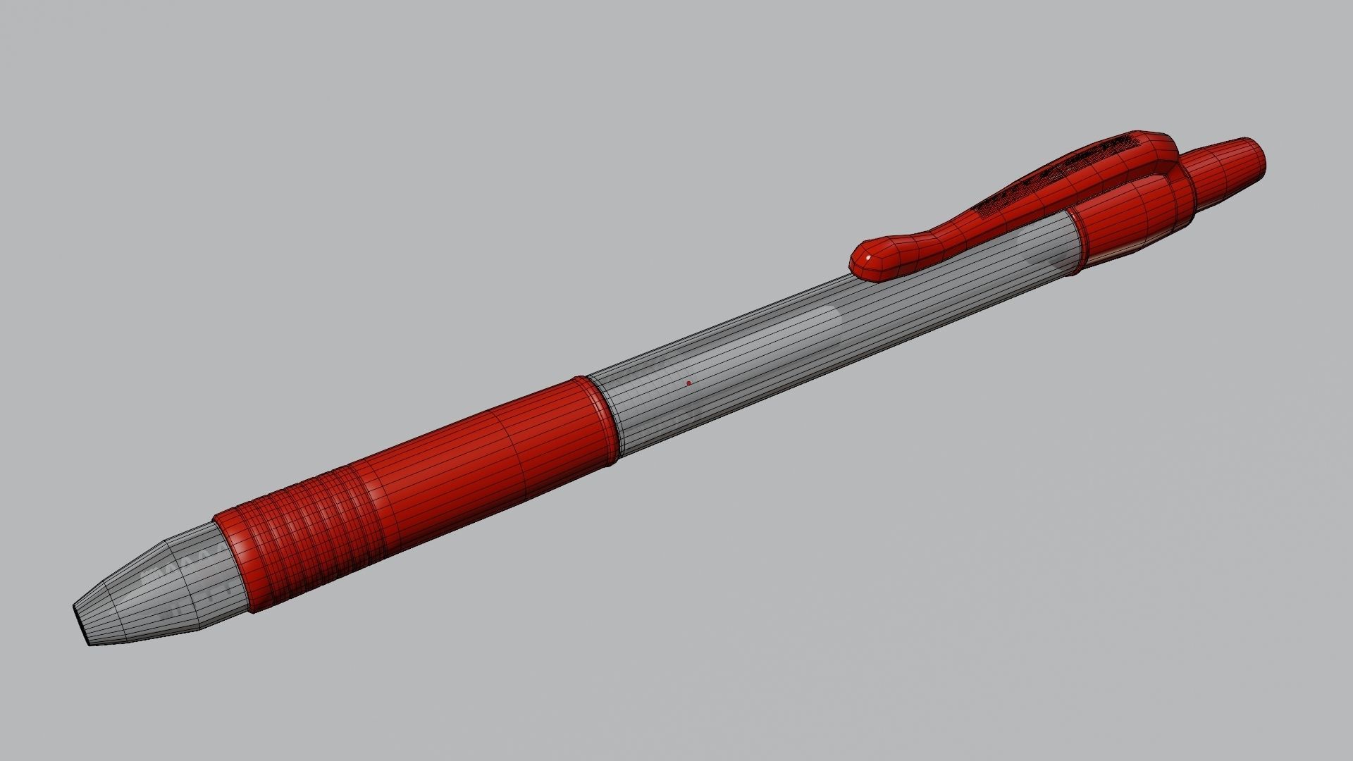 Pilot red ink gel pen 3D model | CGTrader