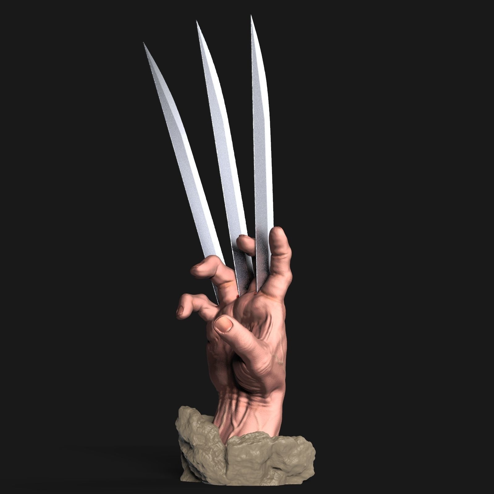 Wolverine hand 3D model 3D printable | CGTrader