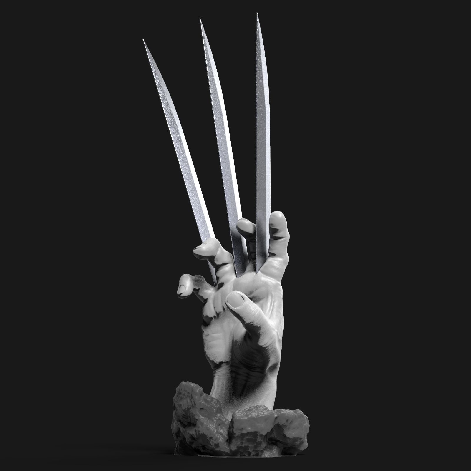Wolverine hand 3D model 3D printable | CGTrader