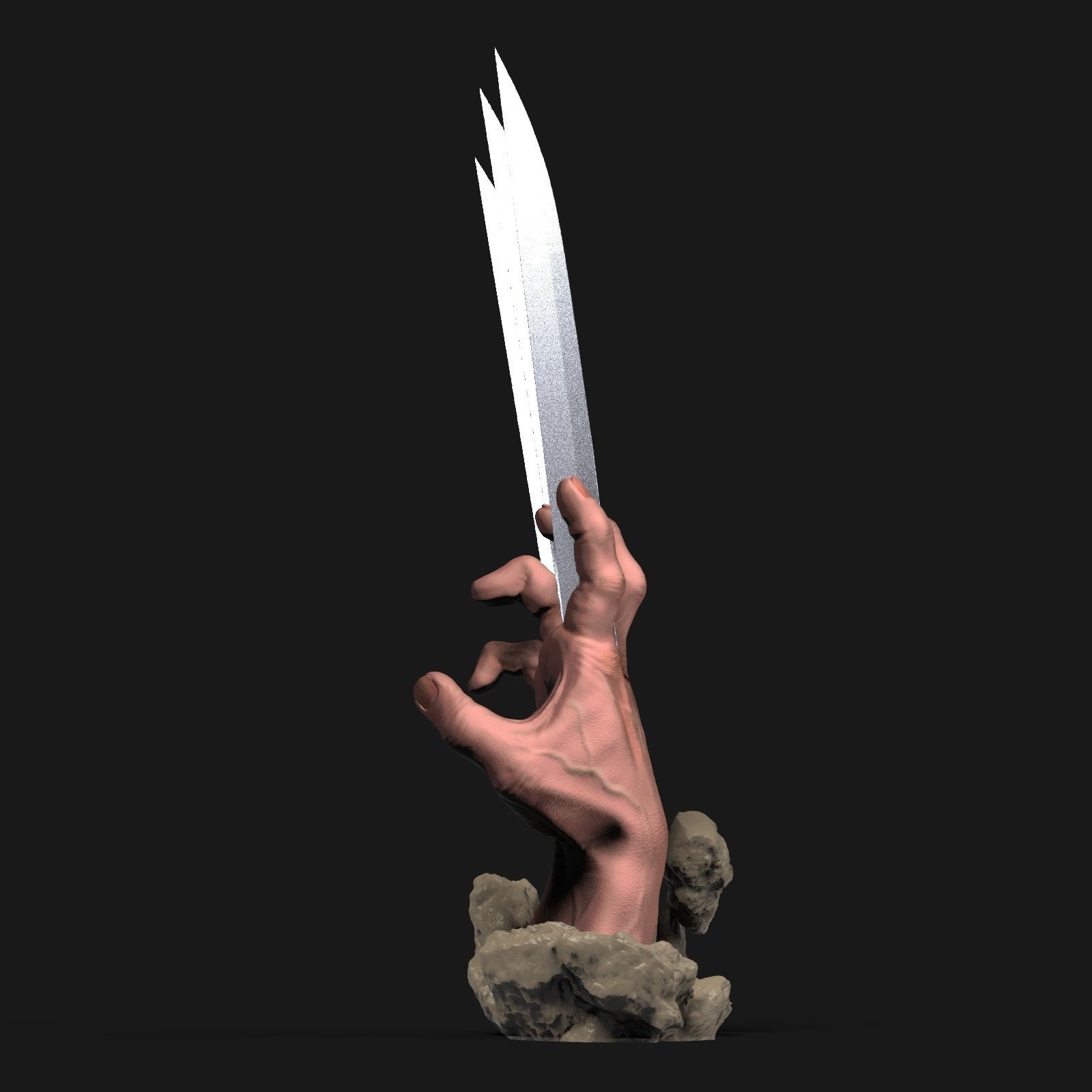 Wolverine hand 3D model 3D printable | CGTrader