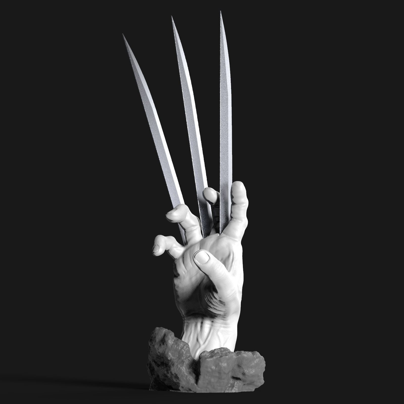 Wolverine hand 3D model 3D printable | CGTrader