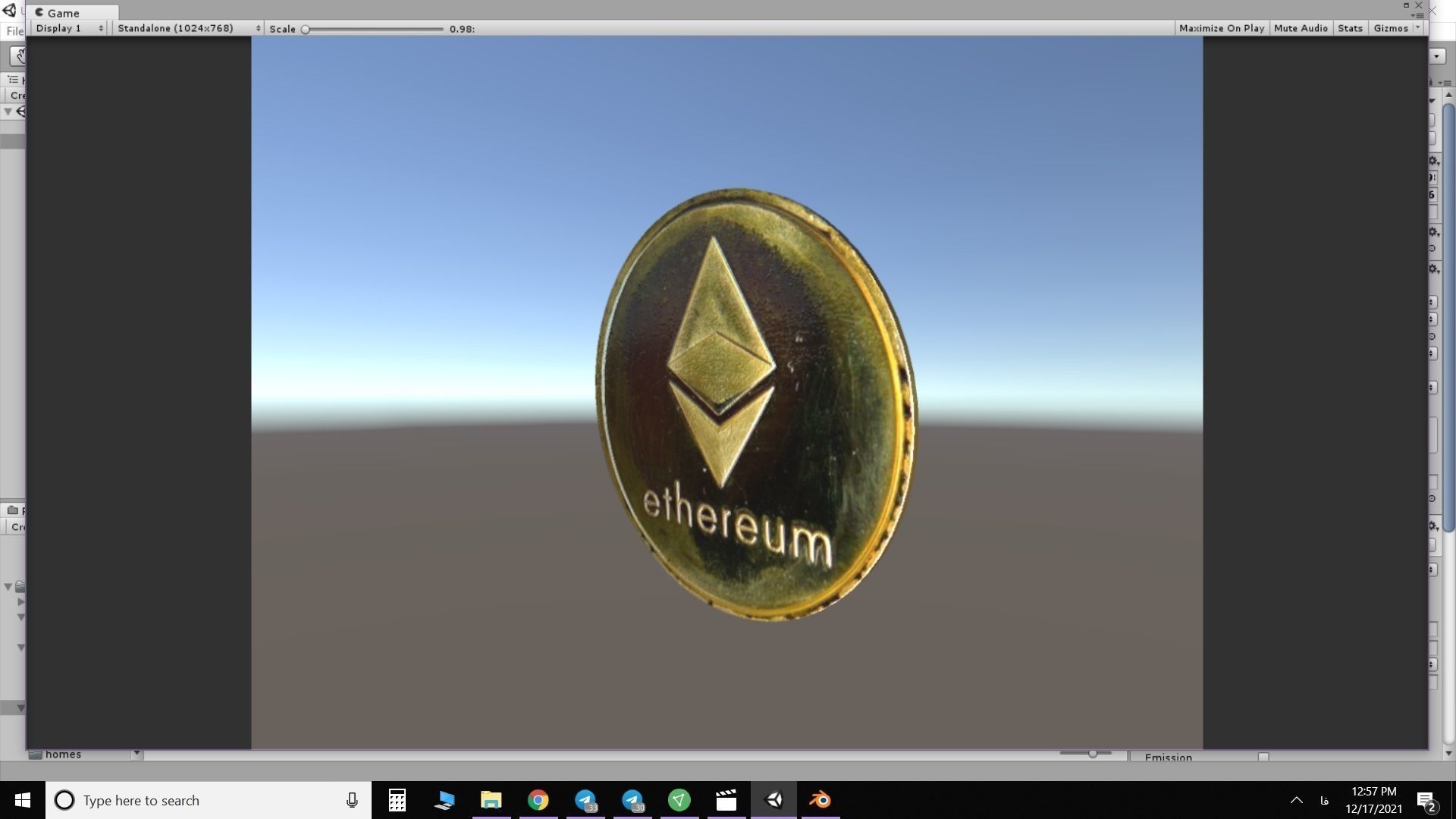 3D model Ethereum coin - ETH VR / AR / low-poly | CGTrader